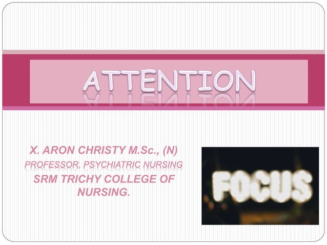 Attention | PPTX | Science