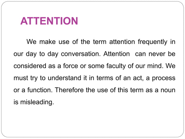 Attention | PPTX | Science