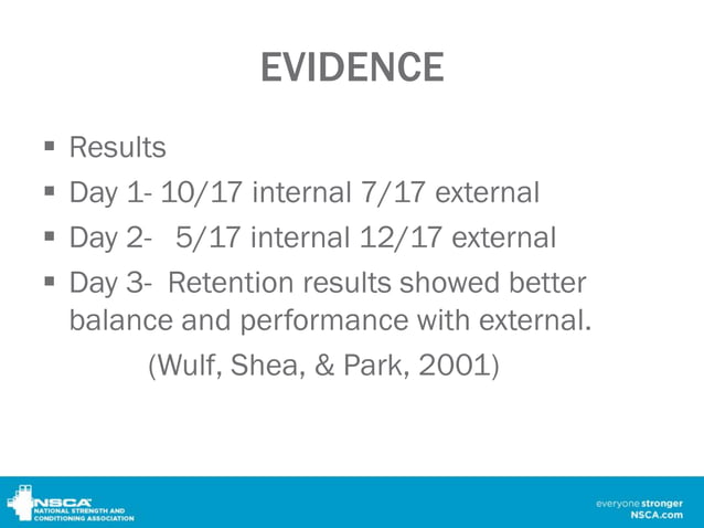 The Role of Attentional Focus in Performance Athletics | PPT
