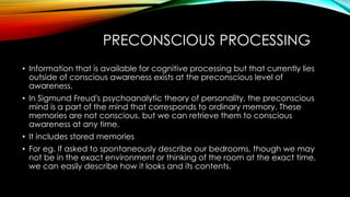 Attention and consciousness | PPTX