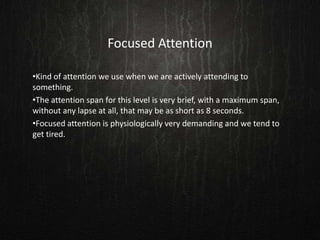 The Coginitive Process of Attention | PPTX