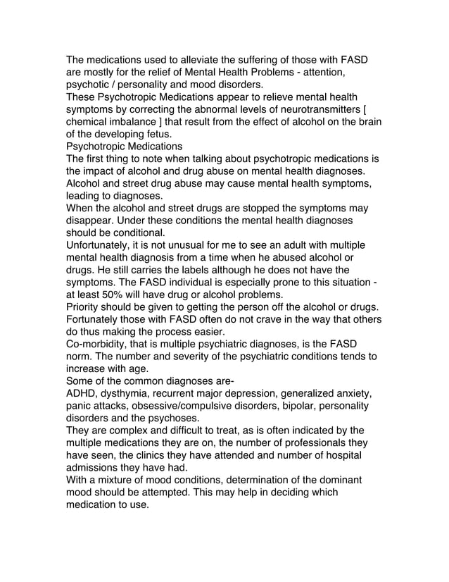 Pharmacological therapies in FASD | PDF | Pregnancy | Reproductive Health
