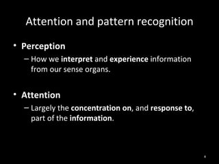 Attention And Pattern Recognition(1) | PPT