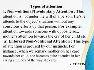 Attention and perception | PPTX