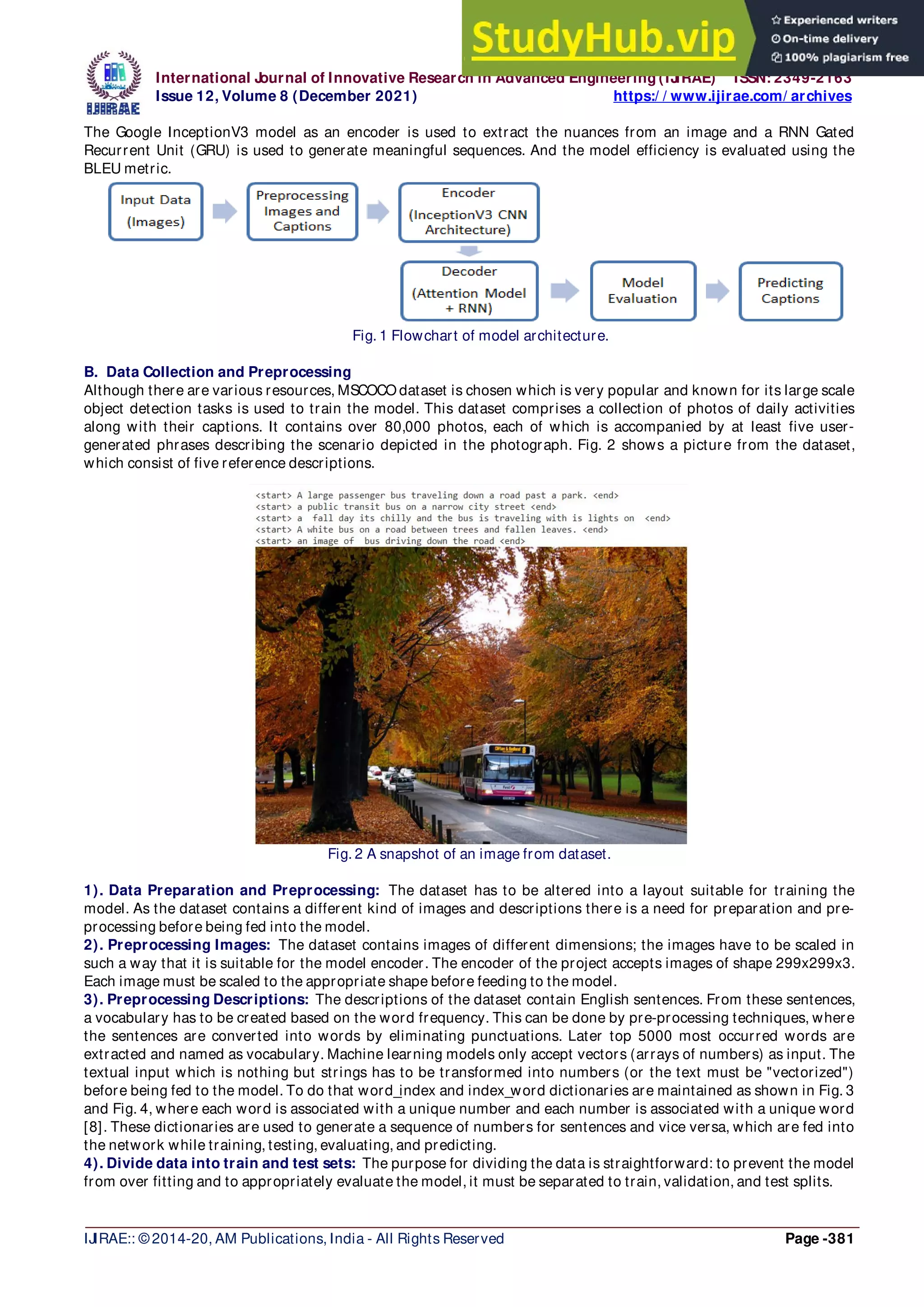ATTENTION BASED IMAGE CAPTIONING USING DEEP LEARNING | PDF