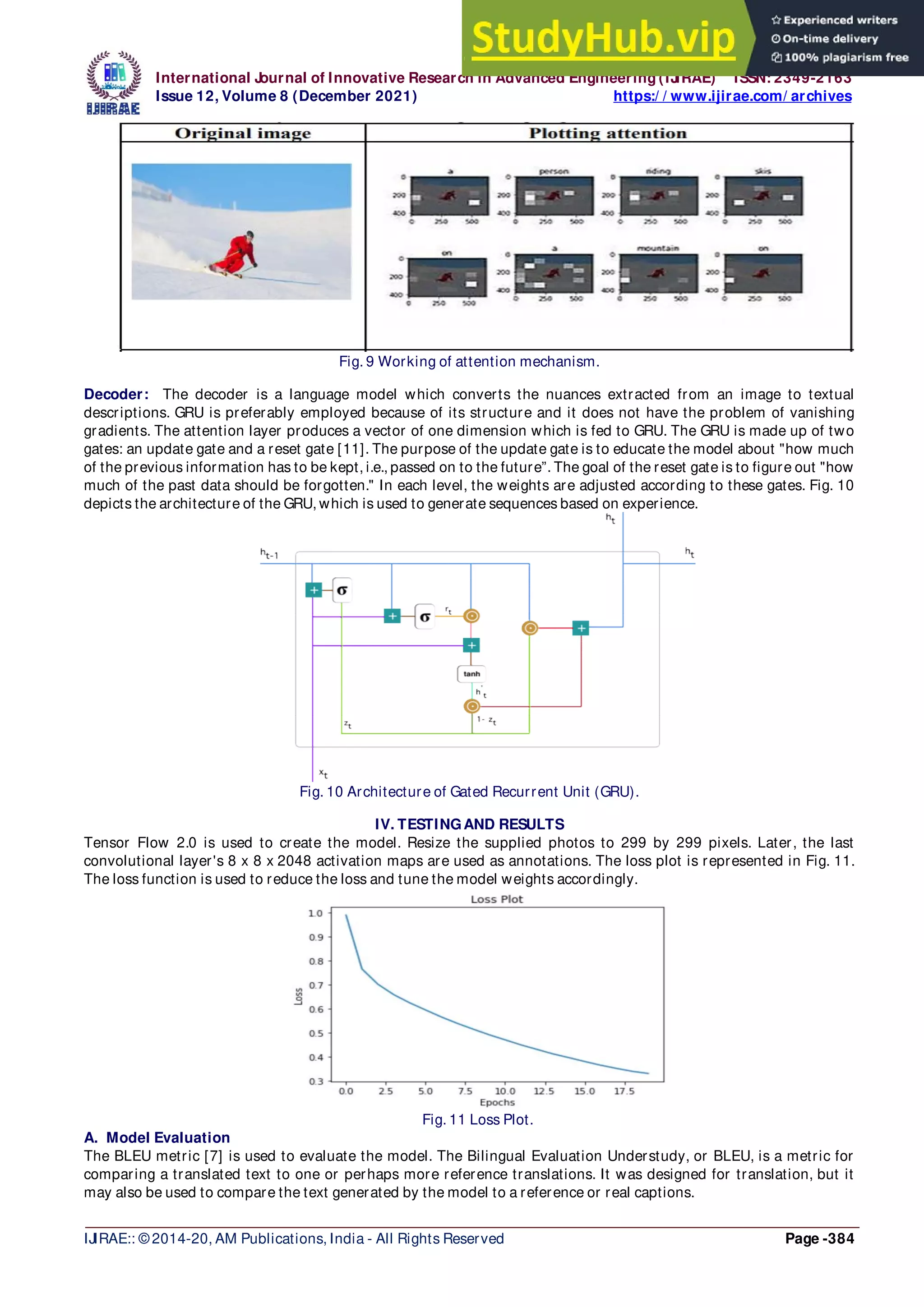 ATTENTION BASED IMAGE CAPTIONING USING DEEP LEARNING | PDF