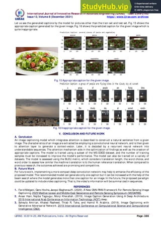 ATTENTION BASED IMAGE CAPTIONING USING DEEP LEARNING | PDF
