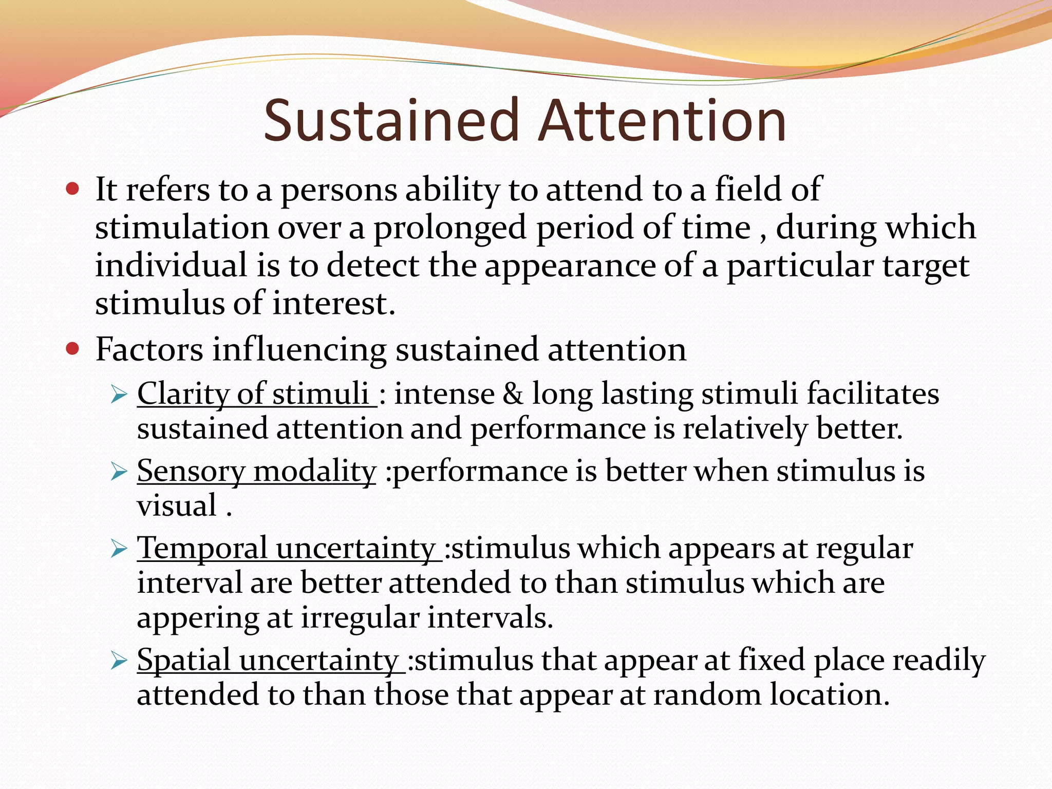 Attention in cognitive Psychology | PPTX