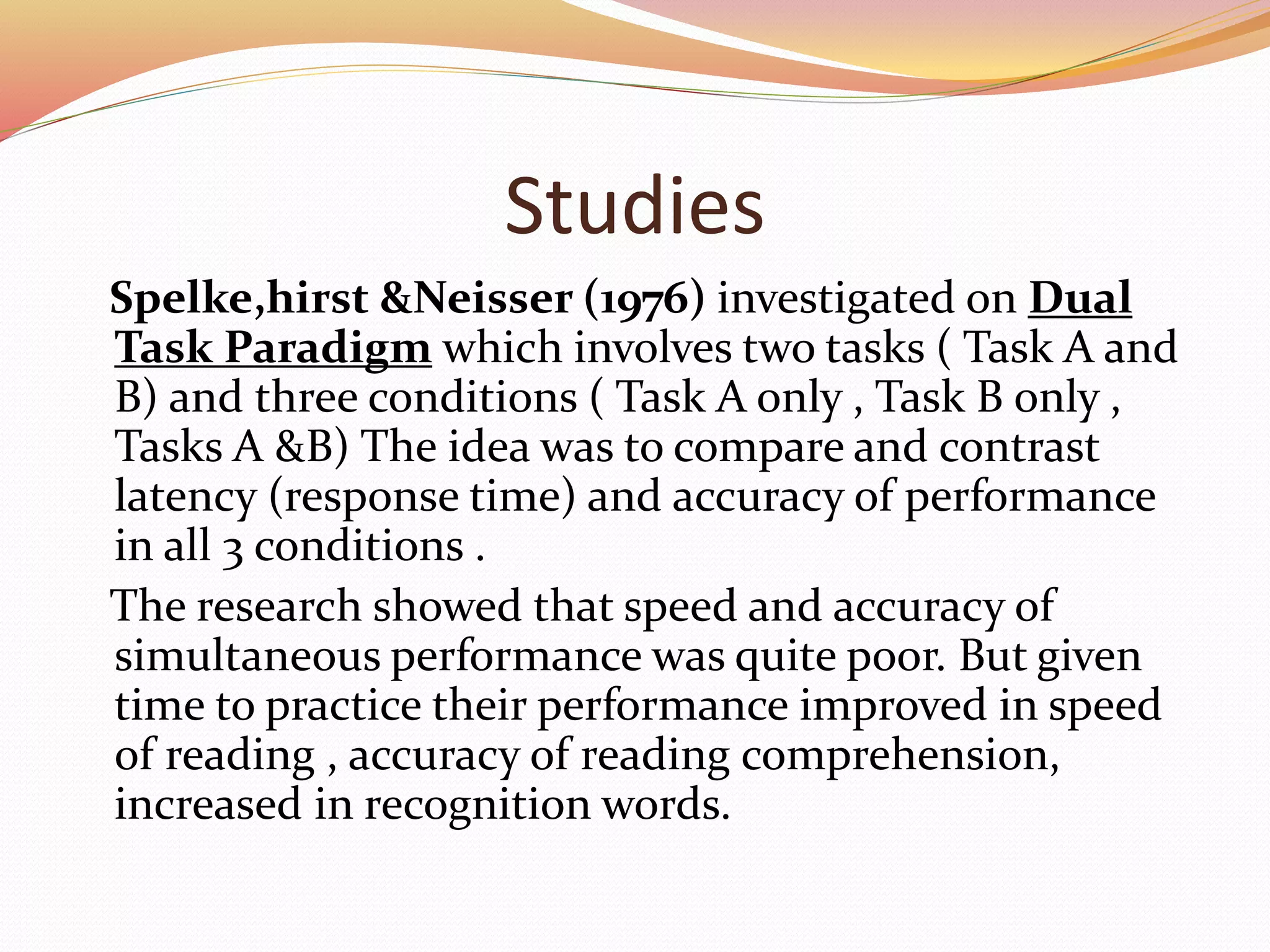 Attention in cognitive Psychology | PPTX