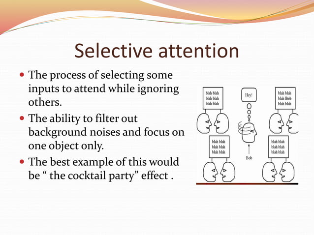 Attention in cognitive Psychology | PPTX | Digital Audio | Computer ...