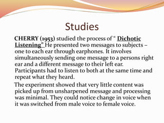 Attention in cognitive Psychology | PPTX