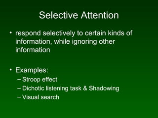 Attention & consciousness | PPT