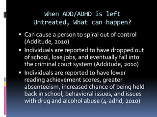 Attention Deficit Disorderand Criminal Activity | PPTX