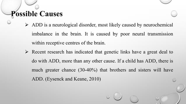 Attention deficit disorders | PPT