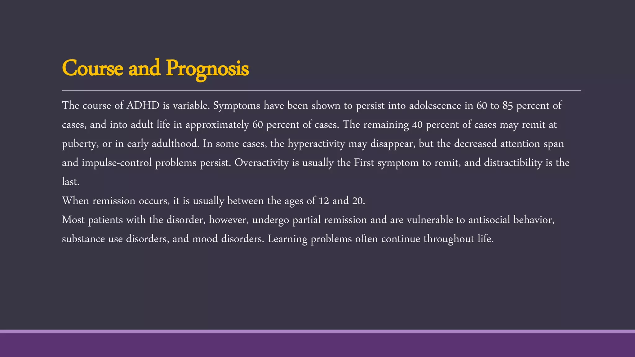 Attention deficit hyperactivity disorder | PPTX
