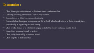 Attention deficit hyperactivity disorder | PPTX | Brain and Nervous ...