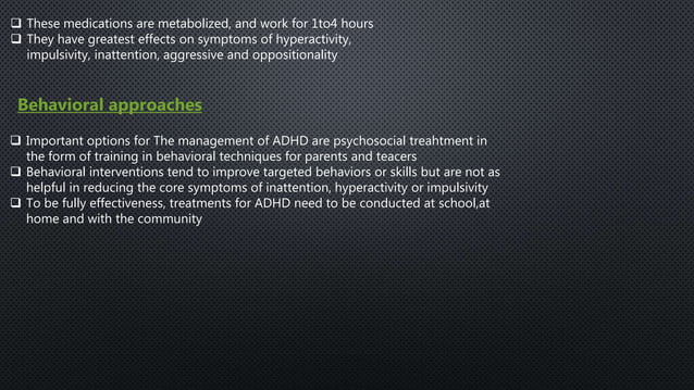 Attention deficit hyperactivity disorder | PPT | Free Download