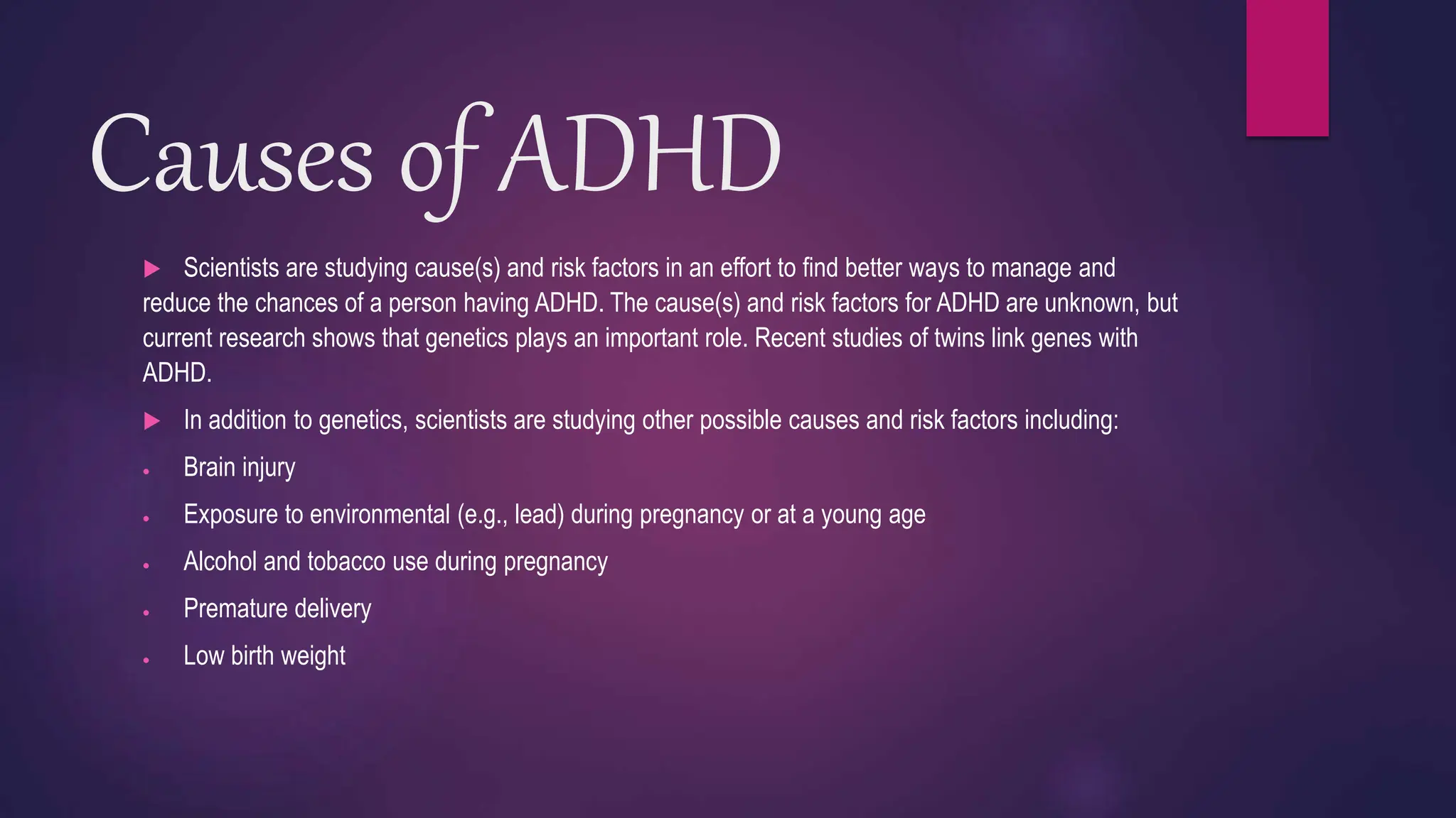 Attention Deficit Hyperactivity Disorder Pptx