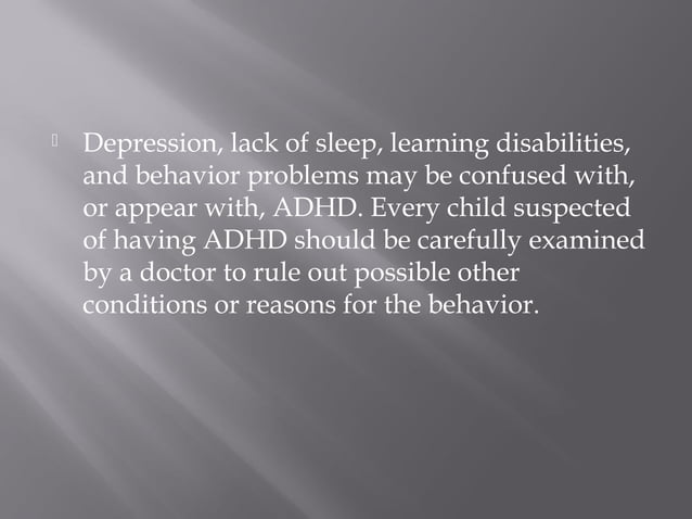 Attention deficit hyperactivity disorder (adhd) | PPT