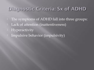 ADHD topic in nurse | PPT