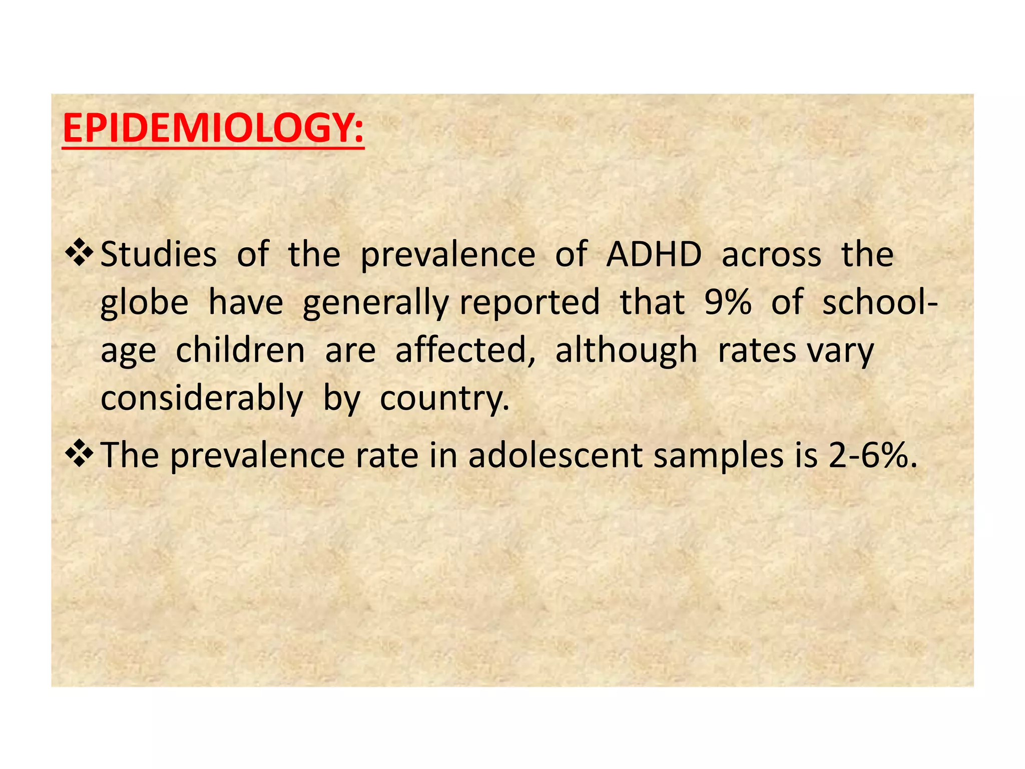 Attention deficit hyperactivity disorder (adhd) | PPTX
