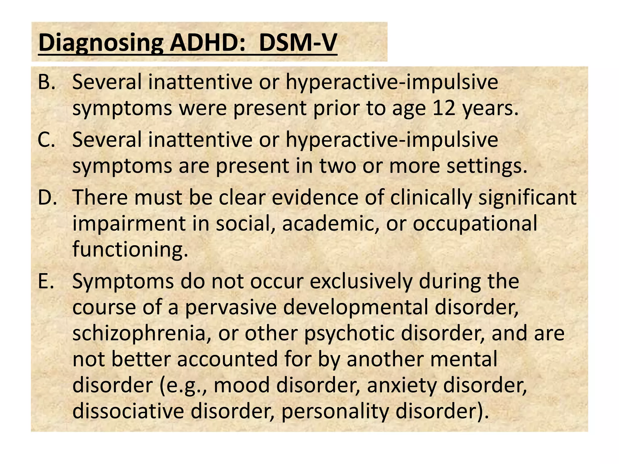 Attention deficit hyperactivity disorder (adhd) | PPTX