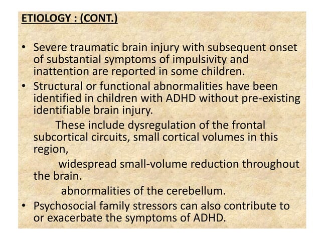 Attention deficit hyperactivity disorder (adhd) | PPTX