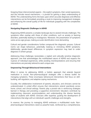 Attention Deficit Hyperactivity Disorder (ADHD) - Diagnosis and ...