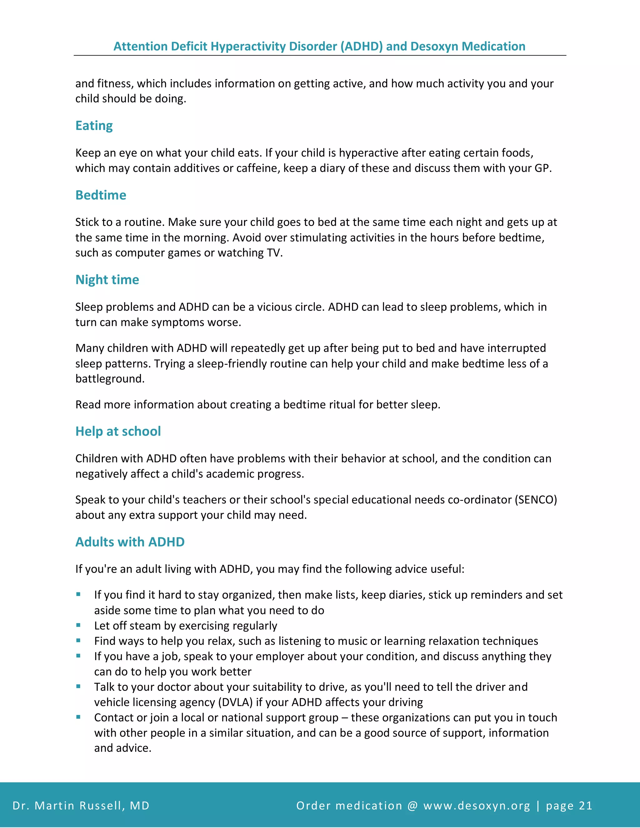 Attention deficit hyperactivity disorder (adhd) and desoxyn medication ...