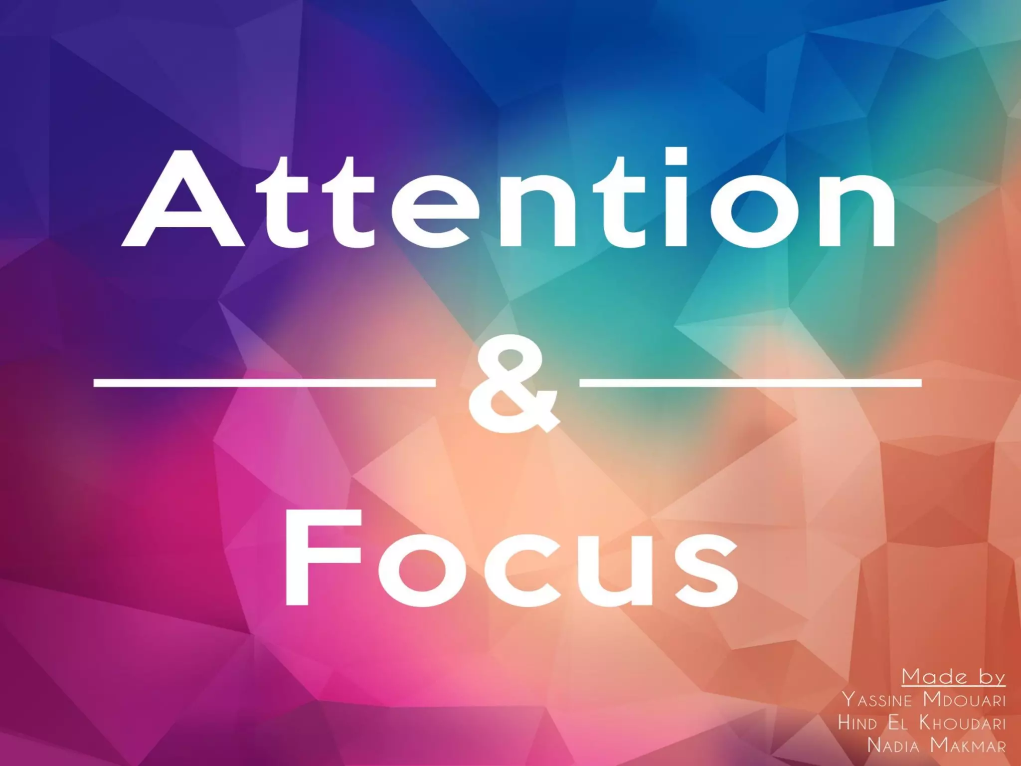 Mindfulness: Attention & Focus | PPT