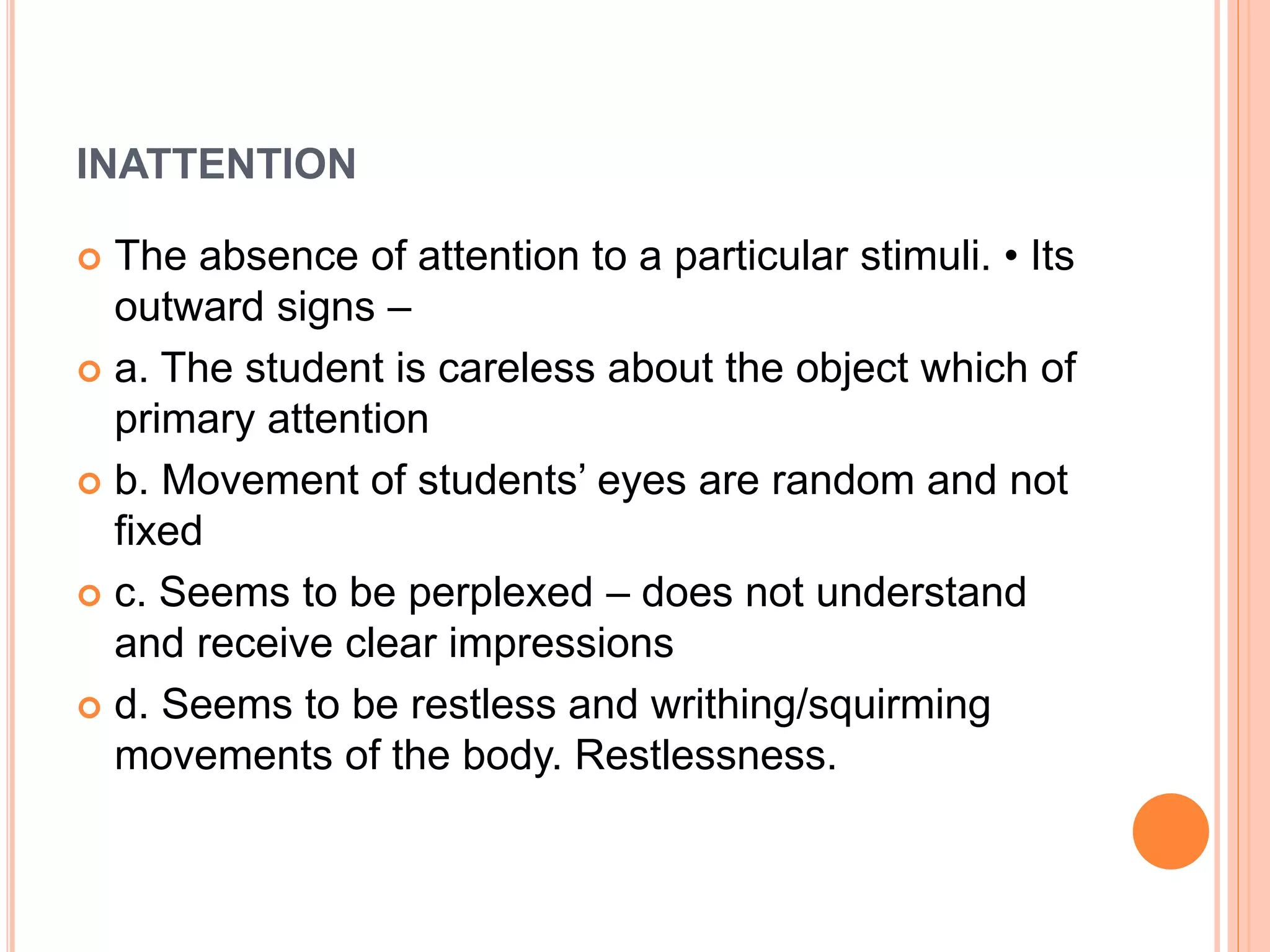 Attention for bsc nursing | PPTX