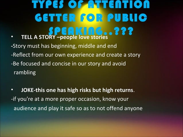 Attention getter | PPT