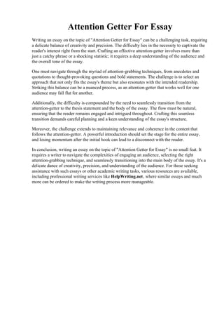 Attention Getter For Essay.pdf
