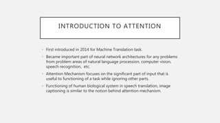 Survey of Attention mechanism | PPT