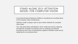 Survey of Attention mechanism & Use in Computer Vision | PPTX