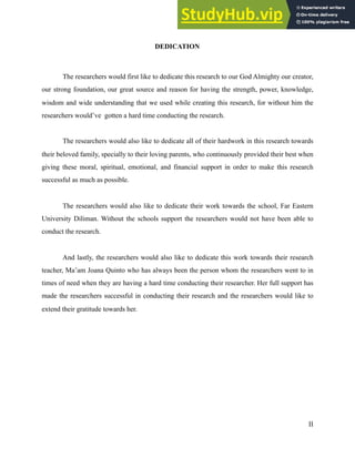 ATTENTION SPAN IN AFTER-SCHOOL LEARNING OF FEU DILIMAN HUMSS STUDENTS ...