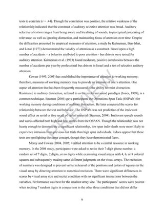 Attention working memory | PDF