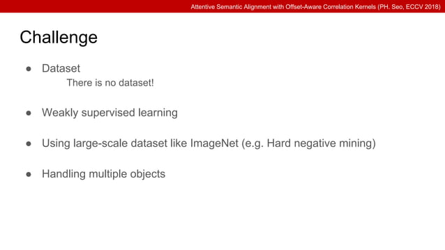Attentive Semantic Alignment With Offset Aware Correlation Kernels Ppt