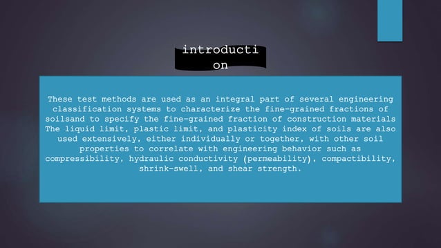 Atterberg limit test | PPT Atterberg limit test | PPT