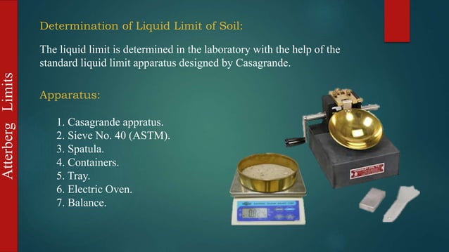 Atterberg limits | PPTX | Geology | Science