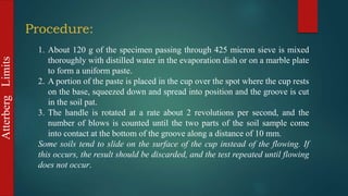 Atterberg limits | PPTX