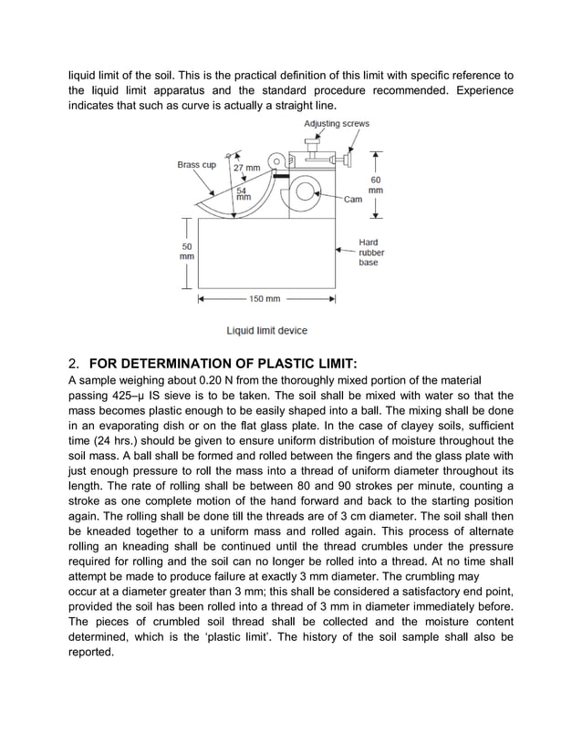 Atterberg limits test | PDF