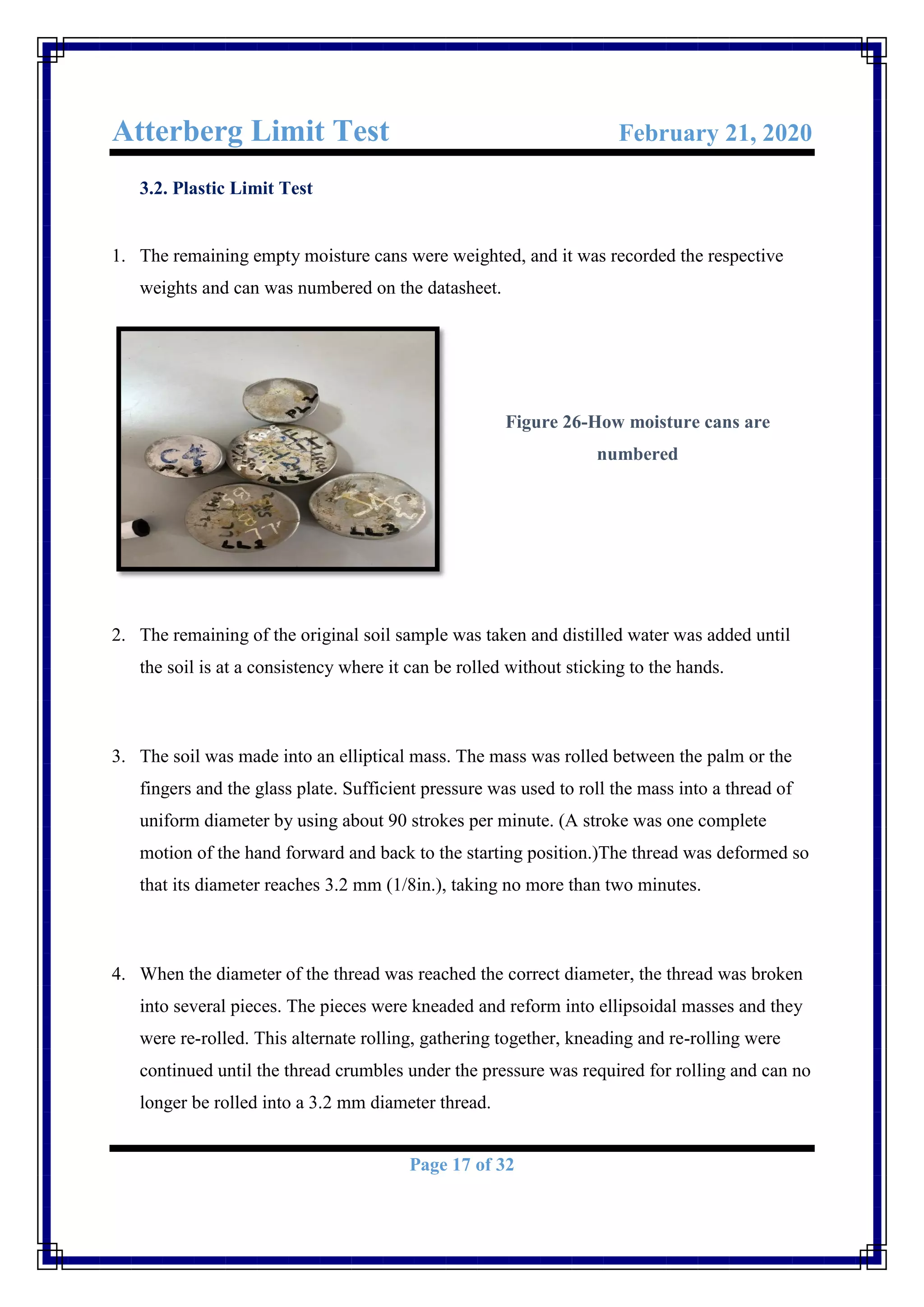 Atterberg Limit Test | PDF