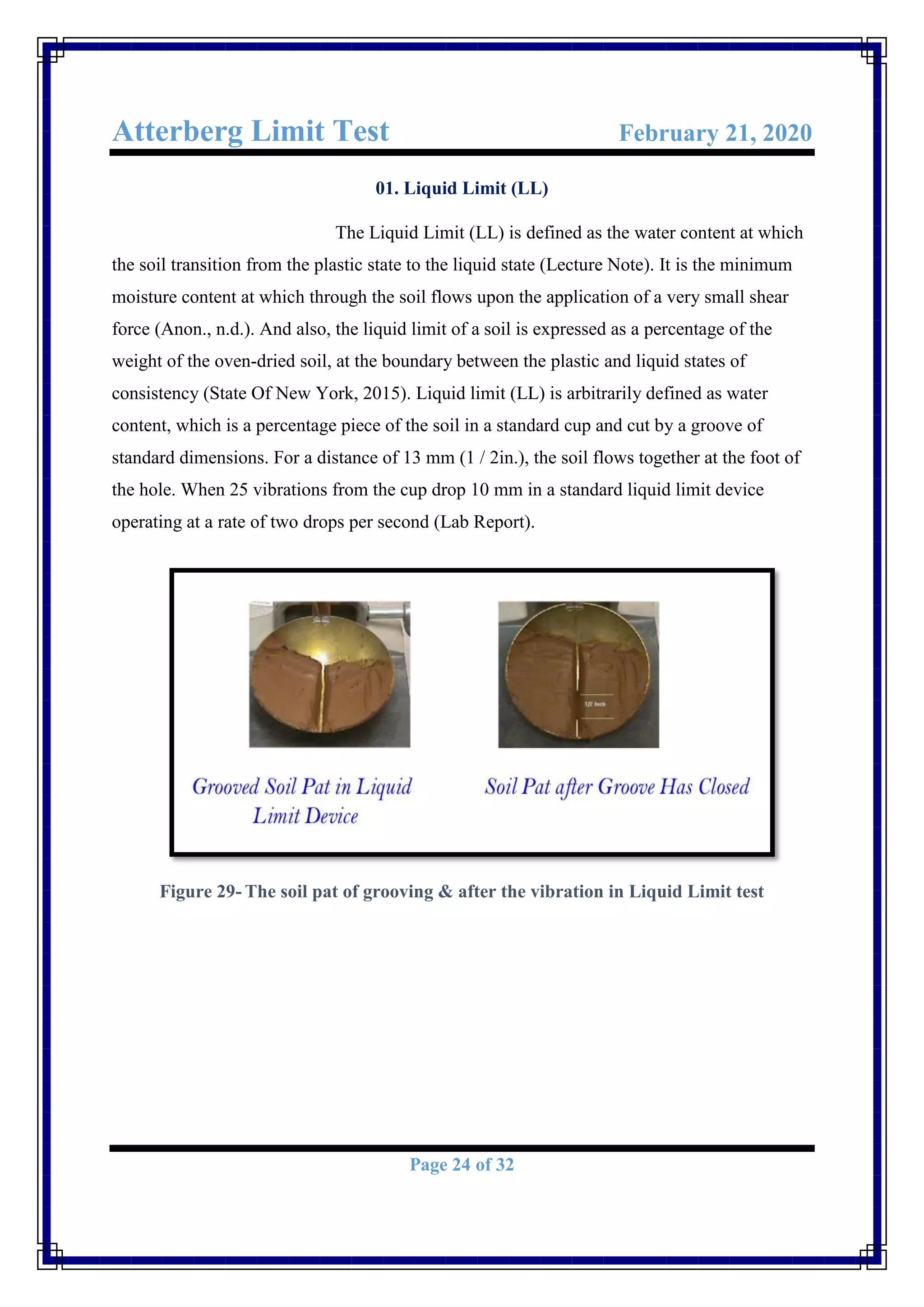 Atterberg Limit Test | PDF