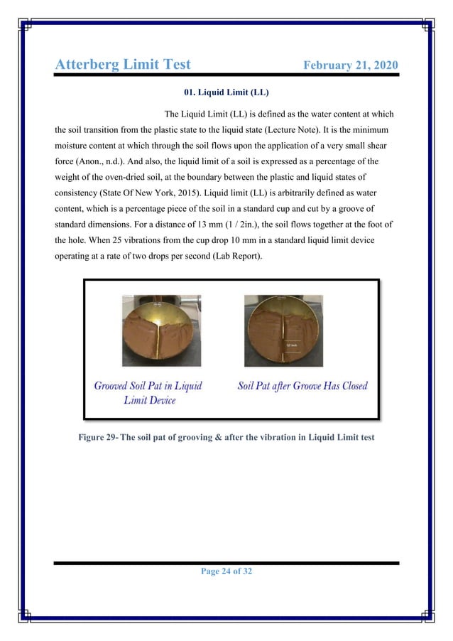 Atterberg Limit Test | PDF | Home Appliances | Home & Garden
