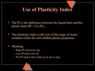 Atterburg Limits test- Liquid limit, Plastic Limit and plasticity | PPT