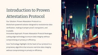 Attestation Protocol Pitch Deck Template | PPT