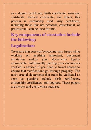 Attestation services | PDF
