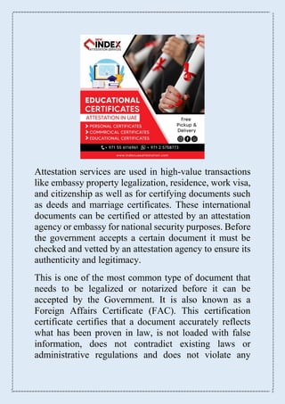 Attestation services | PDF