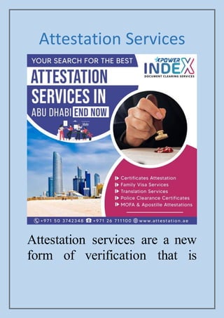 Attestation Services | PDF